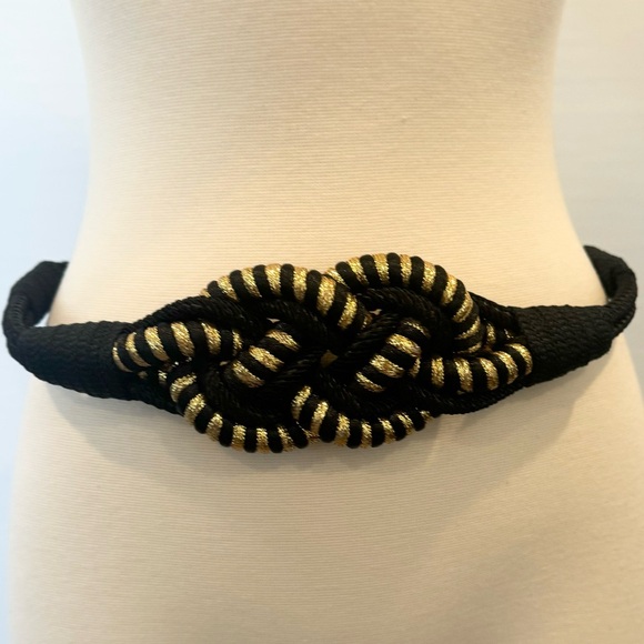 Vintage | Accessories | Vintage 8s 90s Disco Metallic Gold Black ...